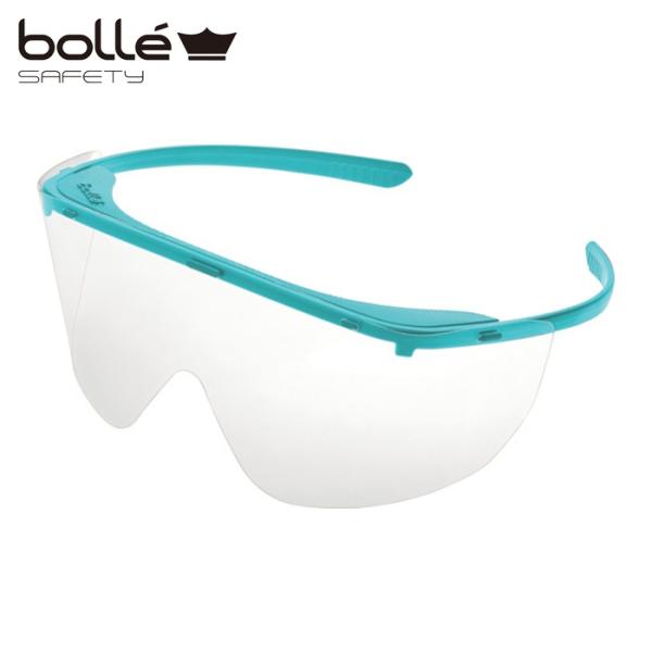 bolle 一眼型保護メガネ(シールドタイプ)|特長:人間工学に基づく設計で、抜群にフィットします。 使い捨てのため非常に衛生的です。 使い捨てレンズでありながら透明性の高いレンズです。