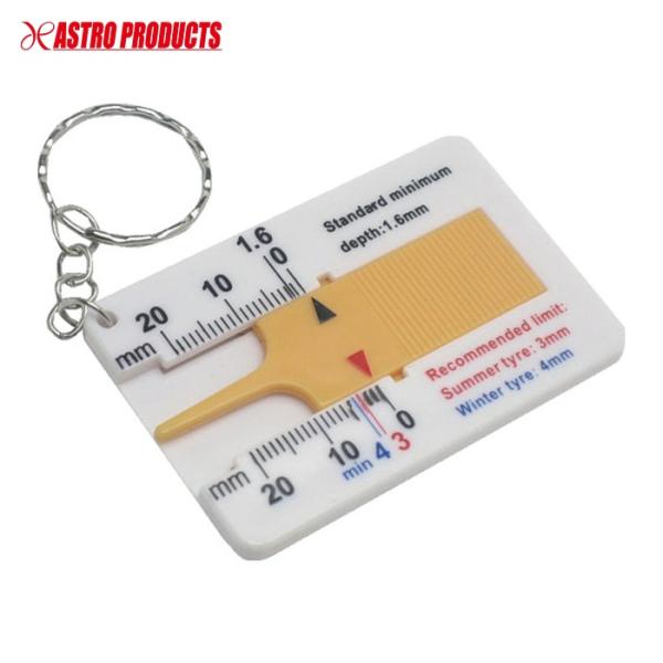 特長●キーリングが付いているので携帯することができます。用途●タイヤ溝の深さ測定に。