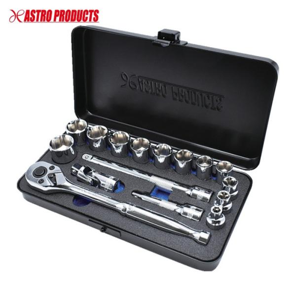 アストロプロダクツ ソケットレンチセット|特長:ラチェットハンドルやソケットなどを、コンパクトなケースにまとめた、差込角3/8DR(9。 5mm)の工具セットです。 携帯性がよく、邪魔にならない大きさなので、車載工具として用いることができます。