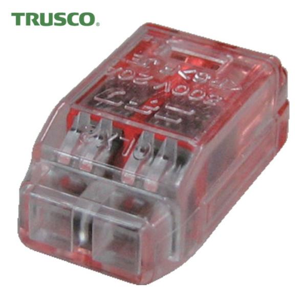 TRUSCO 配線接続用コネクタ|特長:独自の2点接触スプリング構造です。 透明カバーで結線が目視で確認できます。 JIS C2813(屋内配線用差込形電線コネクタ)適合品です。