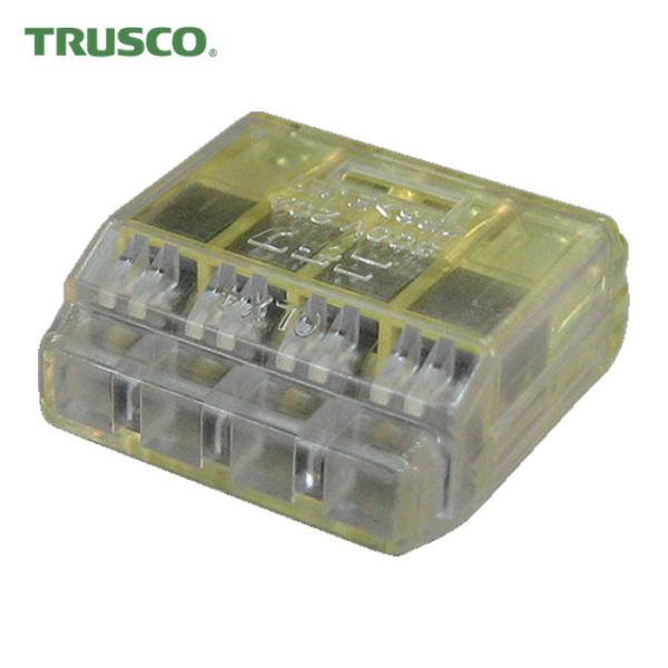 TRUSCO 配線接続用コネクタ|特長:独自の2点接触スプリング構造です。 透明カバーで結線が目視で確認できます。 JIS C2813(屋内配線用差込形電線コネクタ)適合品です。