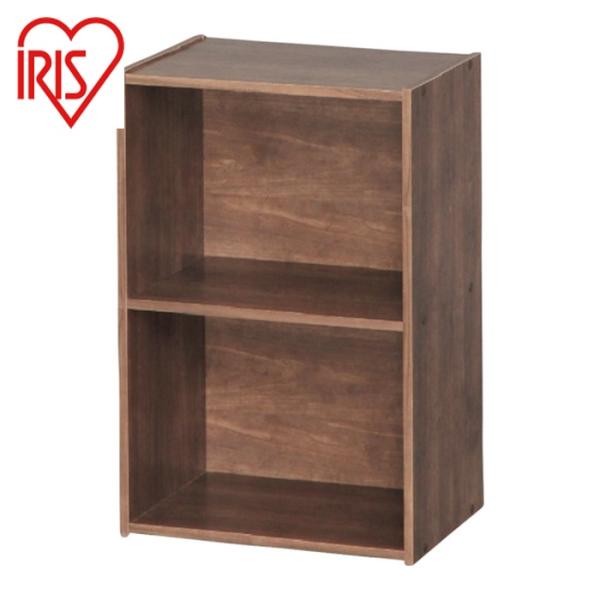 IRIS カラーボックス|特長:パーティクルボードの1枚板を使用しています。 2段タイプのCBボックスです。