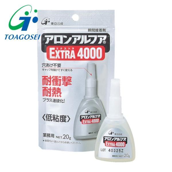 アロン 瞬間接着剤|特長:耐熱・耐衝撃強度用です。 速硬化タイプです。 耐熱温度は120°Cです。