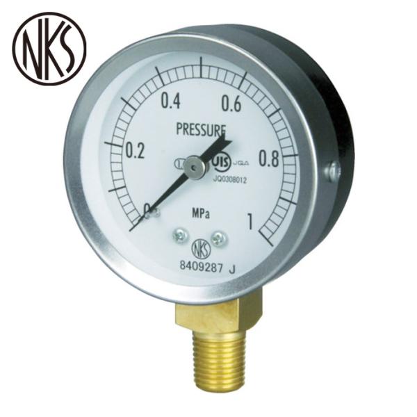 長野 汎用圧力計|特長:ブルドン管の弾性変形(動き)を指針に伝える構造の圧力計で、構造が簡単なため、取り扱いが容易です。 JIS B 7505・1規格品です。