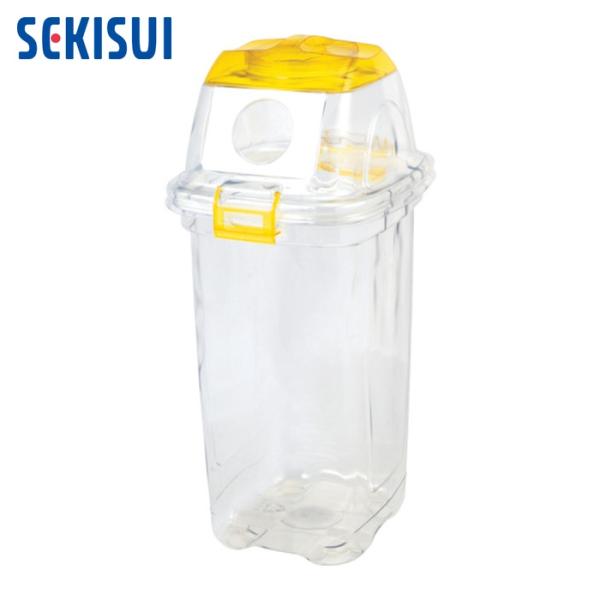 積水 分別ペール|特長:再生PETボトルを使った完全透明なエコマーク取得商品です。