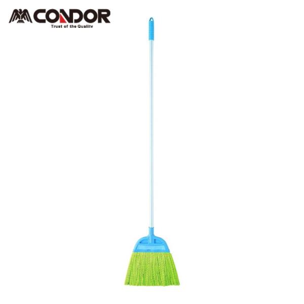 コンドル ほうき|特長:ゴミが均一に掃けるフラット型毛先カットタイプです。