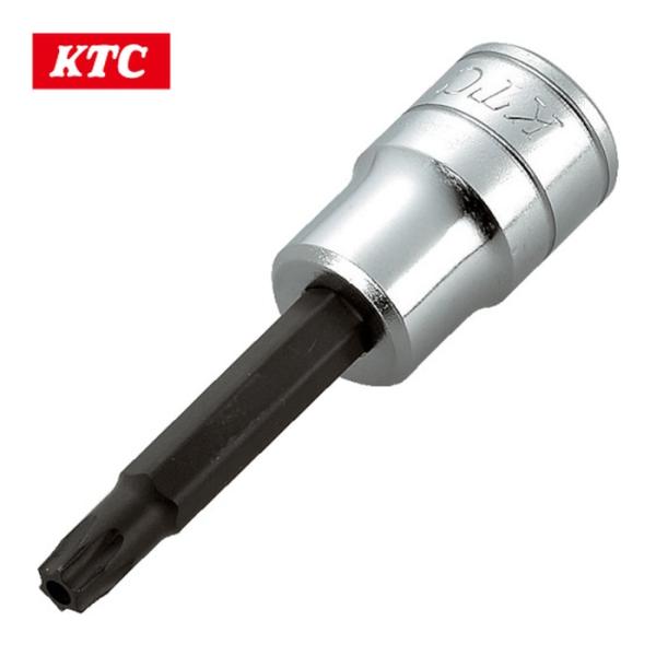 KTC ヘックスローブソケット|特長:ビット部は差込式で、交換が可能です。 T型いじり止め形状・スタンダードタイプです。 差込角側は応力の集中を防ぐパワーフィット形状を採用しています。