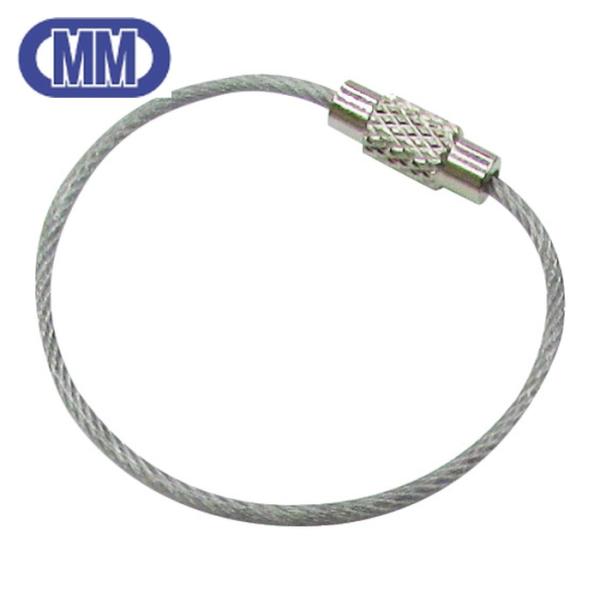 水本 キーホルダー|特長:7色展開です。 両端を合わせ、ナットを締めて輪にします。