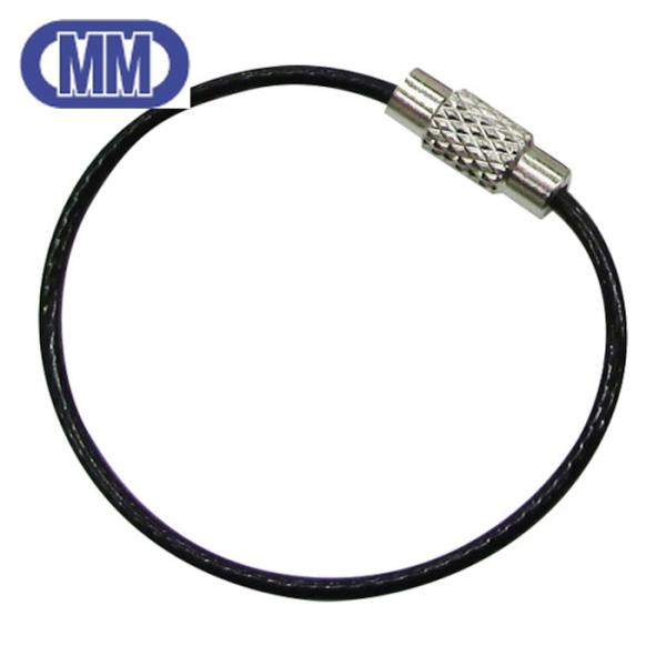 水本 キーホルダー|特長:7色展開です。 両端を合わせ、ナットを締めて輪にします。