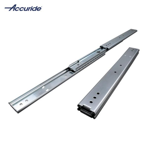 アキュライド スライドレール|特長:ドロワーメンバーを完全に引き出せるフルトラベルのスライドレールです。 全長が最短の12inch(304。 8mm)から26inch(660。