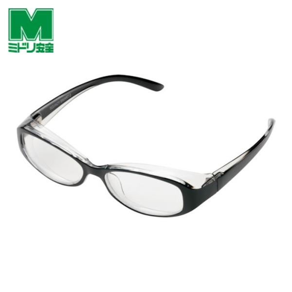 ミドリ安全 二眼型保護メガネ(フレームタイプ)|特長:ホコリや粉塵の侵入を防ぐカップ式のフレームです。