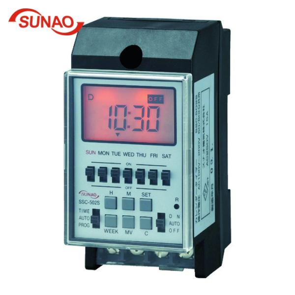 SUNAO タイマー|特長:一週間の中で毎日異なった時間のON・OFF制御が可能です。 一週間の中で長時間のON・OFF制御が可能です。 RoHS指令対応品です。