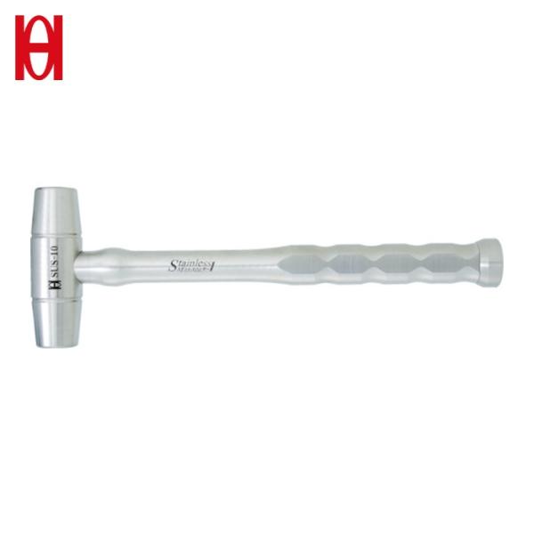 OH ステンレスハンマー|特長:頭部・柄ともにオールステンレス製です。 柄は振りやすい中空構造です。