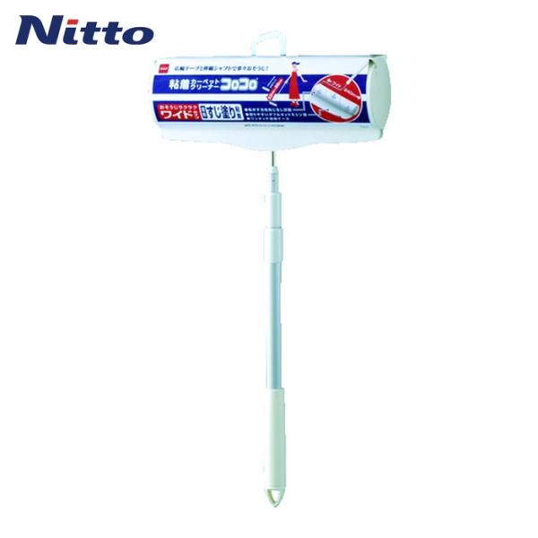 ニトムズ 粘着ローラークリーナー用スペア|特長:本体は使いやすい伸縮シャフト採用、ワンタッチ収納ケース付です。 本体にテープ1本付です。 ミシン目入りです。