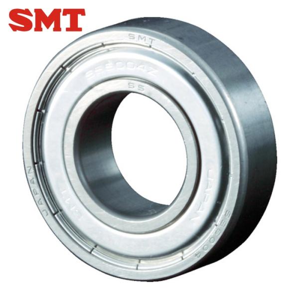 SMT 深溝玉軸受|特長:軸受鋼よりサビ・腐食に強いです。 薬品に対して耐食性に優れます。 高温まで安心して使用できます。