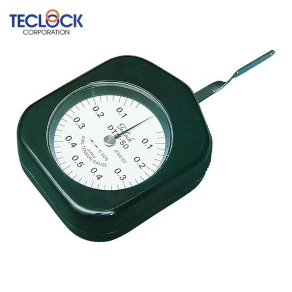 TECLOCK テンションゲージ|特長:引張力・圧縮力などの小さな力を瞬間に、しかも簡単に測定できます。 ダイヤルゲージの測定力、精密ばねのばね力、キーボードの押圧力測定に有効です。