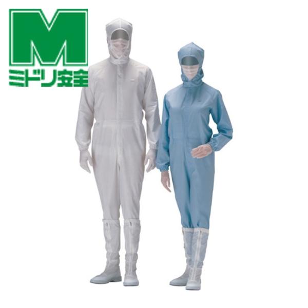ミドリ安全 クリーンルーム用ウェア|特長:クラス100~1000対応です。 名札ループ・ペンポケットが付いています。