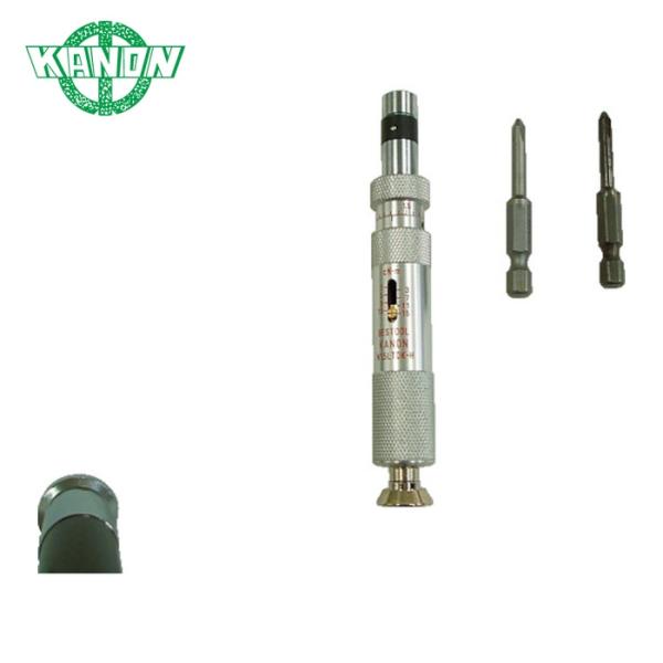 カノン トルクドライバー|特長:所定のトルク値に達すれば、自動的にクラッチが切れ、空回りしますので、締め過ぎの心配がありません。 ビット差込口が市販ビット(六角6。 35mm)と共通になりました。