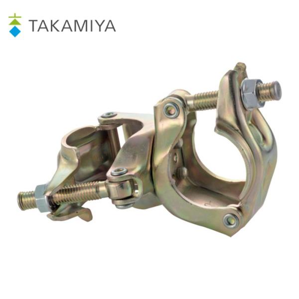 TAKAMIYA 単管オプション|特長:ナットの抜け止め強化型です。 TOPクランプは、インパクトレンチの衝撃を加えてもナットが抜けにくいSUPERTOPアイボルトを採用しました。 ナットの補修費用を軽減し、安全性を更に向上させます。