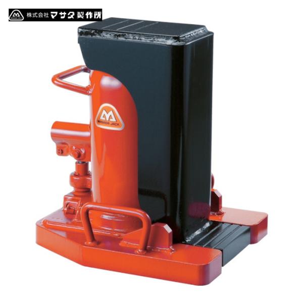 MASADA 爪付ジャッキ|特長:防災用資機材などとして幅広く使用できます。 爪位置が大変低く、操作性に優れます。 有り溝式スライドレールを採用しました。