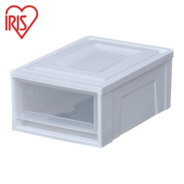 IRIS 引き出し式収納ケース|特長:前倒し防止構造となっており、積み重ねても使いやすい仕様です。 収納用品を置くスペースはないけれど細々とした物が溢れている、そんな場所でも使いやすいミニサイズです。