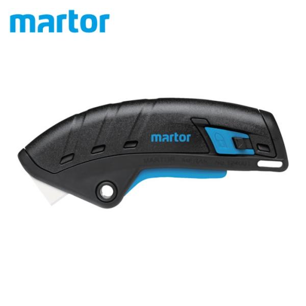 martor セーフティカッターナイフ|特長:セラミック製ブレードを搭載しており切れ味が鋭く長持ちします。 ハンドルを握ると刃が出ますが、握ったままでも切断終了と同時に刃が自動収納されるため安全です。 丸みを帯びたデザインで長時間使用しても...