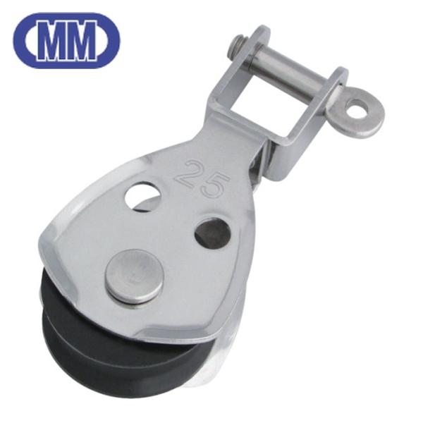 特長●小型・軽量の滑車です。用途●ロープ用調整滑車として。