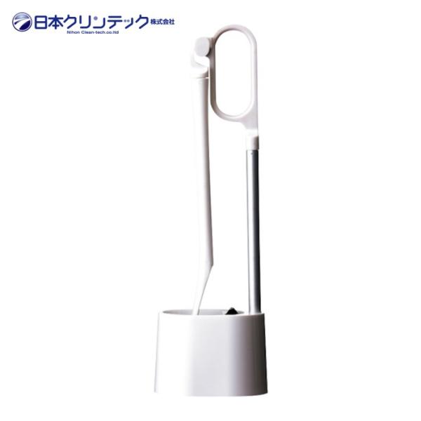日本クリンテック ハンドブラシ|特長:ブラシとスタンドが一体になった佇まいは、スマートなトイレ空間を演出します。 スタンドはハンドル付きでスタンドを持ってブラシの滴をうけるのに便利です。 ブラシは長さ約41cmと長めでブラシヘッドは便器フチ...