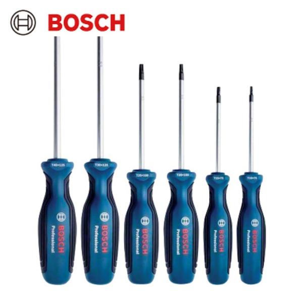 ボッシュ ヘックスローブドライバーセット|特長:人間工学に基づいた使いやすいデザイン、持ちやすいソフトグリップです。 プロ仕様です。 堅牢なS2スチールシャフトを採用しています。