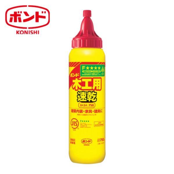 特長●ホルムアルデヒド・フタル酸系可塑剤は使用していません。●乾燥後はほぼ透明になり、刃物を傷めずに切削加工ができます。●JIS F☆☆☆☆規格品です。●日本接着剤工業会JAIA 4VOC基準適合品です。●健康住宅対応の速乾水性接着剤です。...