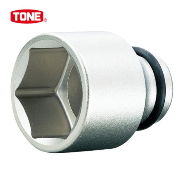 TONE インパクト用ソケット|特長:外観品質と防錆力の向上を図った無電解メッキ仕様のインパクト用ソケットです。 Oリング仮置き構造により、レンチにインパクト用ソケットを着脱する際にOリングを一旦溝に仮置くことで作業性を向上させています。 ...