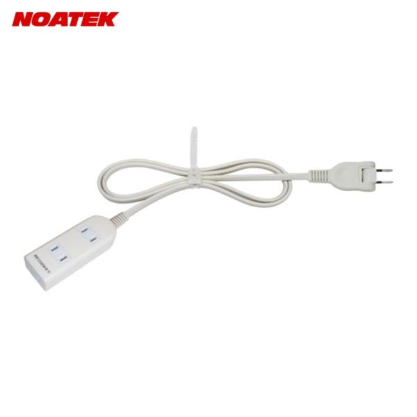 NOATEK 延長コード|特長:トラッキング防止機能付きの3個口のタップです。 角度を変えられるフリープラグを採用しています。