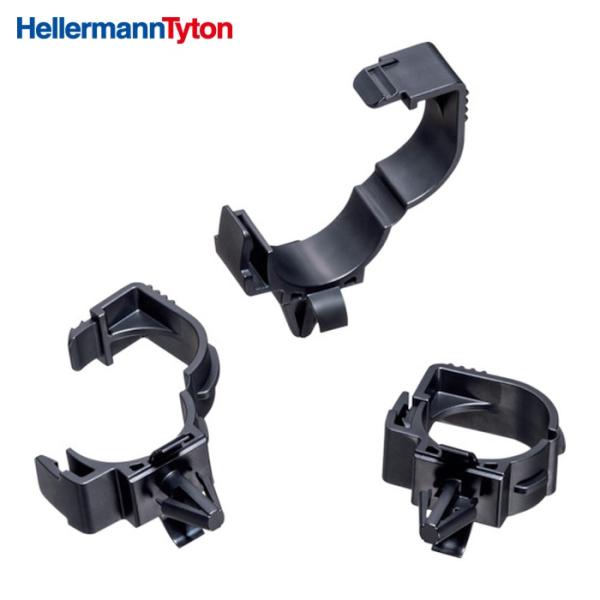 TYTON ケーブルクリップ|特長:ケーブルの結束・固定が簡単に行える1ピース構造のクリップです。 クリップ部は開閉できるデザインのため、メンテナンス時にケーブルを動かしたり、取り外すことも可能です。 片手でロック可能なため、作業性に優れます。