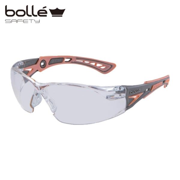 bolle 二眼型保護メガネ(フィットタイプ)|特長:世界でミリオンセラー超えのベストセラーモデルです。 密着性の高まるガスケット装着可(別売)です。 カラーバリエーションが豊富なRUSH+シリーズです。