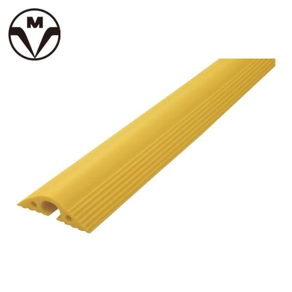 ・屋外・屋内を選ばず設置可能な耐侯性素材を使用しています。・上両側・下面に凹凸が入ったすべりにくい構造で安全です。・下面に幅広スリット入りで入線が容易です。・カッター等で必要な長さに切断が可能です。・仮設工事現場やイベント会場のケーブル保護...