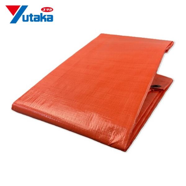 ユタカメイク カラーシート|特長:オレンジなので、ブルーシートとの分類分けや、目立つ必要性のある場所での養生に最適です。
