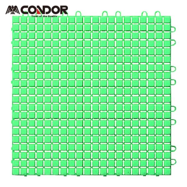 コンドル ジョイントスノコ|特長:ブロック形状で、カットしやすくサイズの調整が簡単です。 ソフトで水切りがよく、素足でもべたつきません。 防炎適合品です。