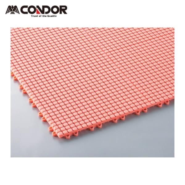 コンドル ジョイントスノコ|特長:ブロック形状で、カットしやすくサイズの調整が簡単です。 ソフトで水切りがよく、素足でもべたつきません。 防炎適合品です。