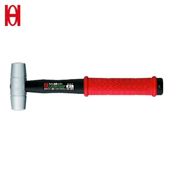 OH 両口ハンマー|特長:握りやすいグリップ付の、軽くて折れにくいポリプロピレン柄です。