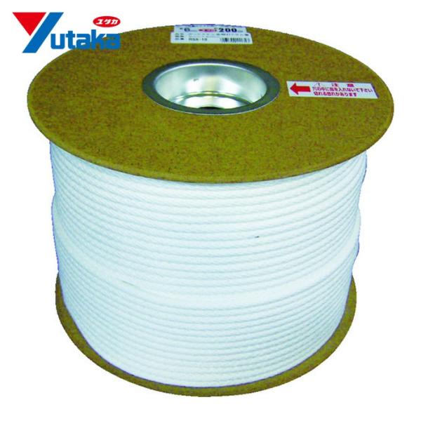 ユタカメイク ロープ(ポリエステル)|特長:強度は3つ打に比べ40%程度低下しますが、摩擦抵抗が少なく、ねじれにくいロープです。 酸・アルカリ・海水等に強く、耐候性に優れ摩擦にも非常に強く、強力に優れたロープです。