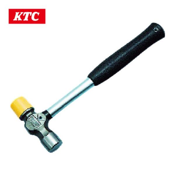 KTC コンビネーションハンマー|特長:1本で2種類の作業が出来る鉄と樹脂のコンビハンマーです。 樹脂側のみヘッド交換が可能です。 手になじみやすく作業効率をあげるテーパー形状の柄です。