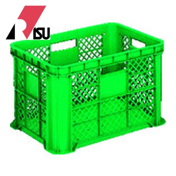 RISU メッシュコンテナ|特長:通気性のあるメッシュタイプで、果実・野菜の採集・集荷・選果・運搬など産地から市場までの用途の広いコンテナです。