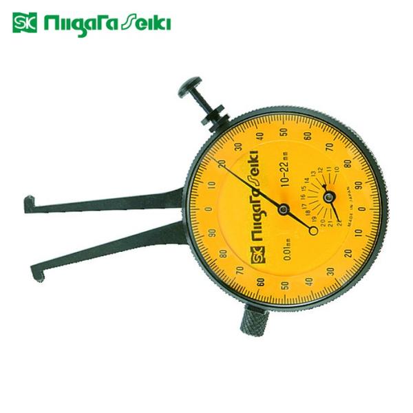 SK ダイヤルキャリパーゲージ|特長:穴の直径、特殊形状の内径測定に便利です。 小型軽量、ワンタッチ操作で作業時間を短縮します。 ショックプルーフ機構付です。