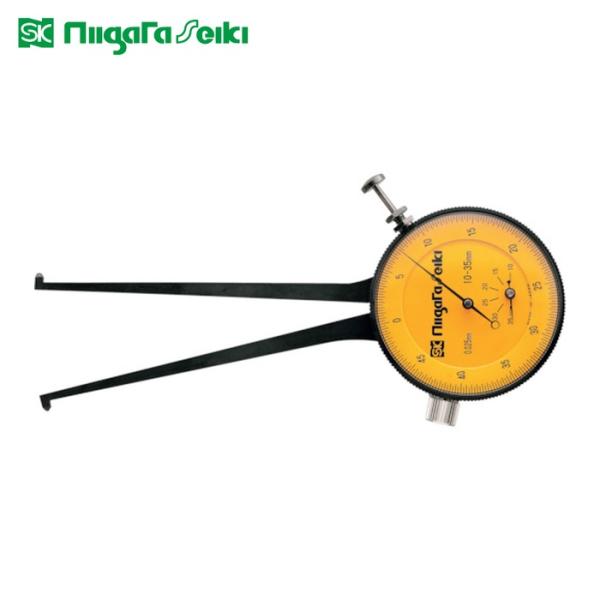 SK ダイヤルキャリパーゲージ|特長:穴の直径、特殊形状の内径測定に便利です。 小型軽量、ワンタッチ操作で作業時間を短縮します。 ショックプルーフ機構付です。