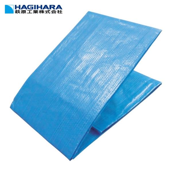 萩原 ブルーシート|特長:土木産業資材用で幅広く使用されている国産#2500ブルーシートです。