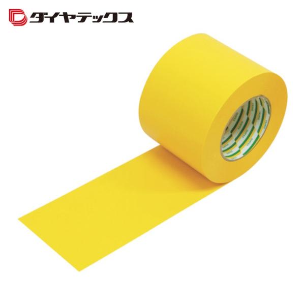 パイオラン ラインテープ|特長:耐久性、耐摩耗性、隠蔽性が良好です。 素材が伸びにくく、直線が引きやすいです。 刃物を使わずに手で簡単に切れます。