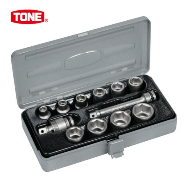 TONE インパクト用ソケットセット|特長:外観品質の向上と防錆力向上を図り、表面処理を無電解メッキにしました。