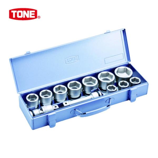 TONE インパクト用ソケットセット|特長:外観品質の向上と防錆力向上を図り、表面処理を無電解メッキにしました。