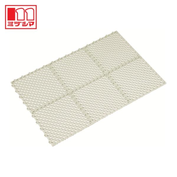 ミヅシマ ジョイントスノコ|特長:耐候性に優れ、大型ピースによりメンテナンス、施工性に優れています。