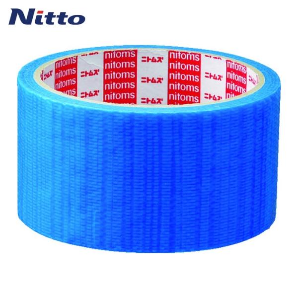 ニトムズ シート補修テープ|特長:ブルーシートの破れを簡単補修できます。 手で切断可能です。